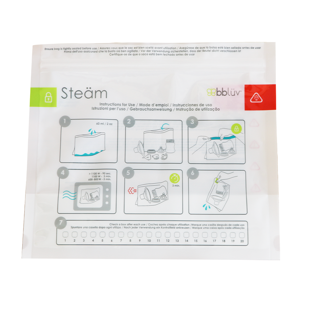 Steäm: Microwave Quick-Steam Sterilizer Bags – BBLÜV